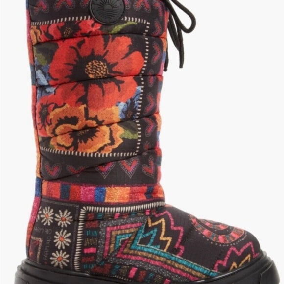 FARM Rio | Shoes | Farm Rio Multicolor Winter Rain Bootsadorable Farm ...